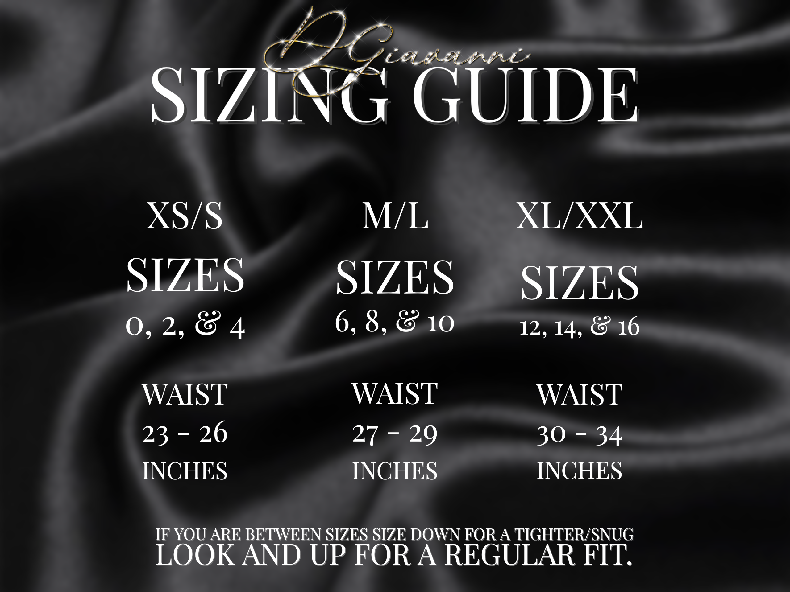 Sizing Guide – dgiavanni